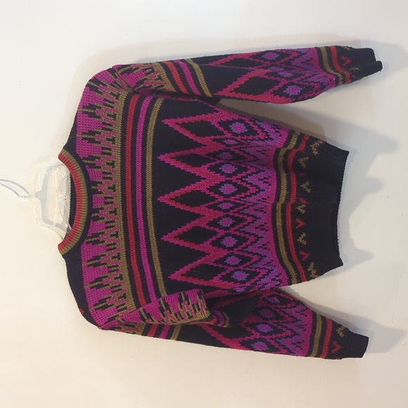 Vintage | Sweaters | Vintage Print Sweater | Poshmark